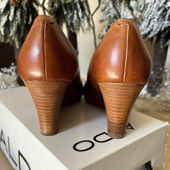 Aldo | Shoes | Aldo Dobine Leather Wedges 38 | Poshmark